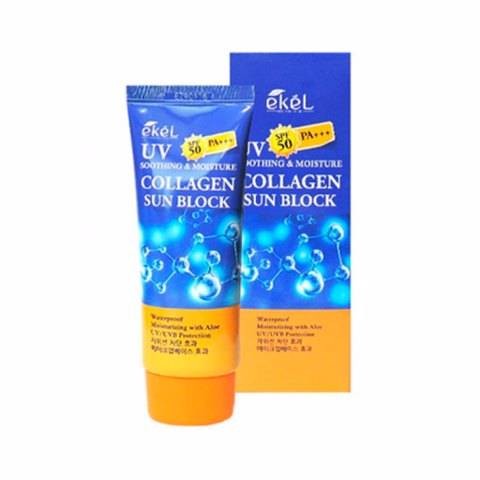 Солнцезащитный крем Ekel UV Soothing & Moisture Collagen Sun Block ...